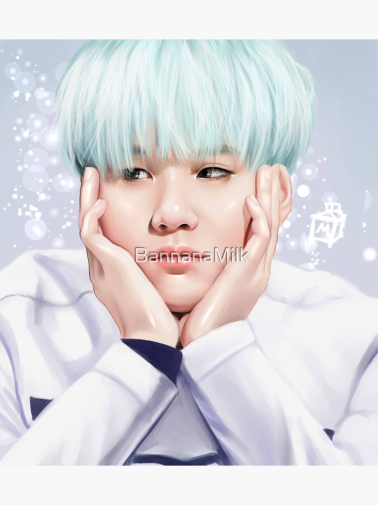 "Angel yoongi" Sticker by BannanaMilk | Redbubble