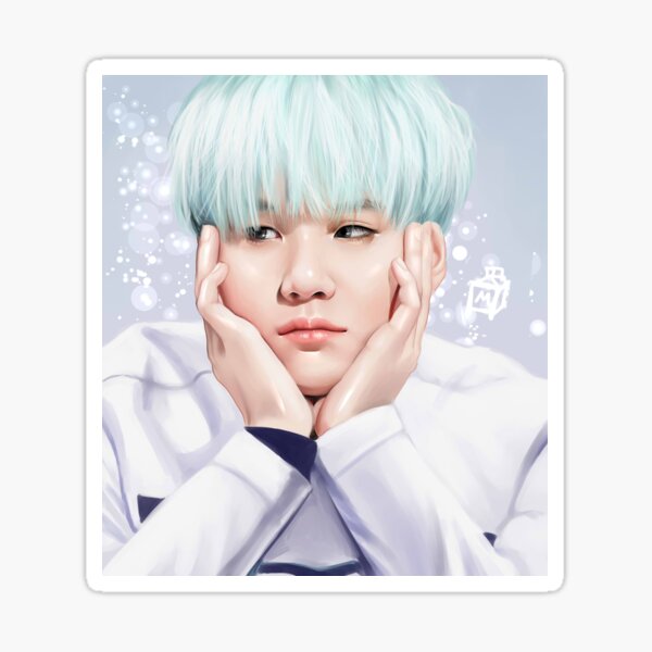 "Angel yoongi" Sticker by BannanaMilk | Redbubble
