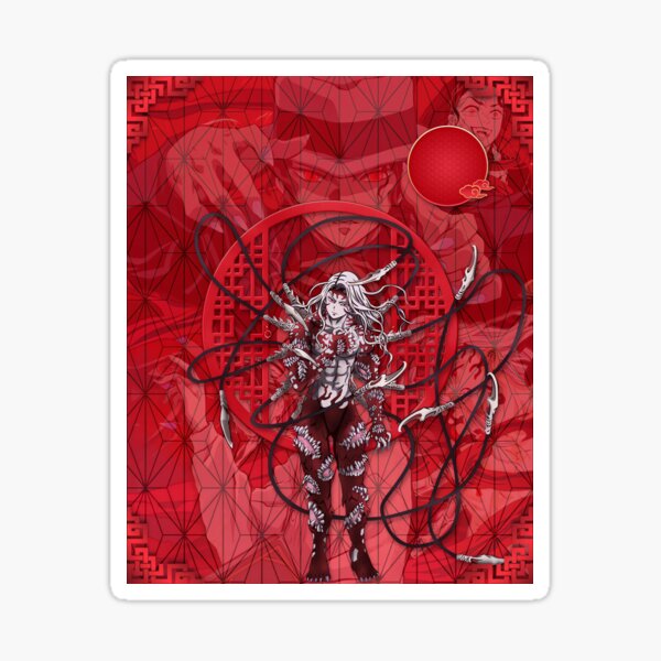 "Muzan Kibutsuji Final Form" Sticker for Sale by akashiartz | Redbubble