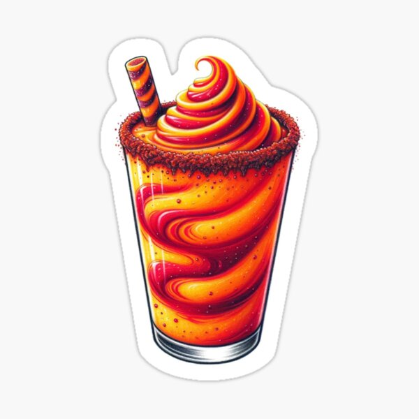 "Mangonada Drink" Sticker for Sale by MellowPeach | Redbubble