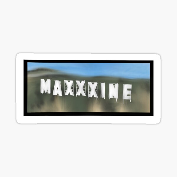 "Maxxxine Hollywood Sign" Sticker for Sale by notastranger | Redbubble