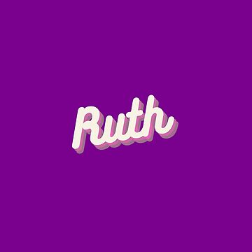 "Ruth Name" Sticker for Sale by ArtCraftLab | Redbubble