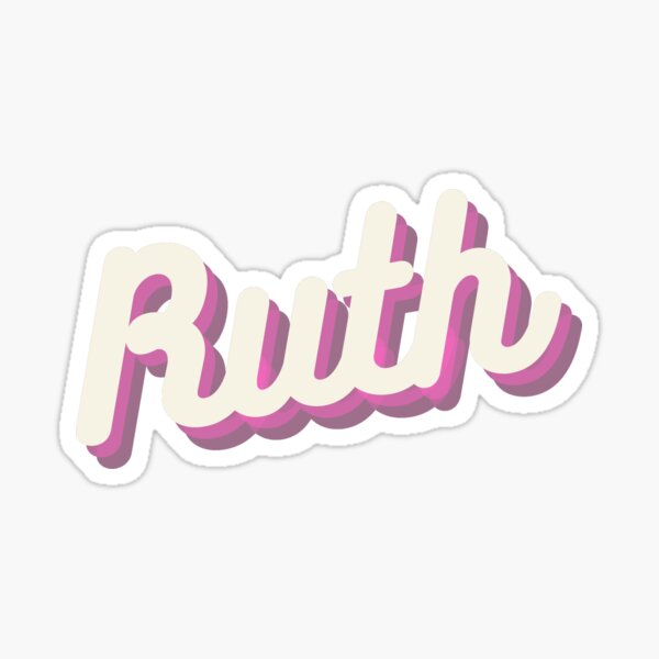"Ruth Name" Sticker for Sale by ArtCraftLab | Redbubble