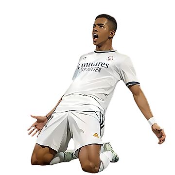 "real madrid rodrygo celebration goal" Sticker for Sale by bekkour10 ...