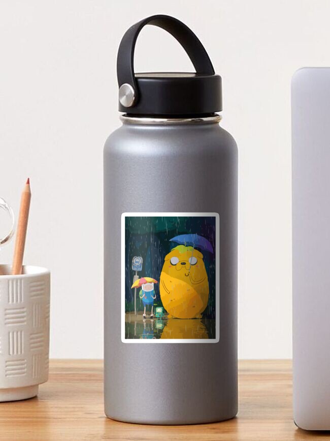"Adventure Time Tororo, Jake Totoro, finn, bmo, animation" Sticker by ...
