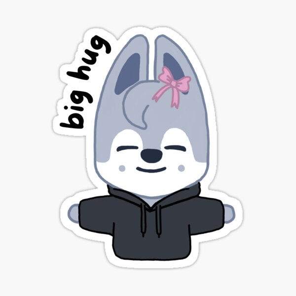 "Wolfchan Big Hug Sticker" Sticker for Sale by xoseoulmates | Redbubble