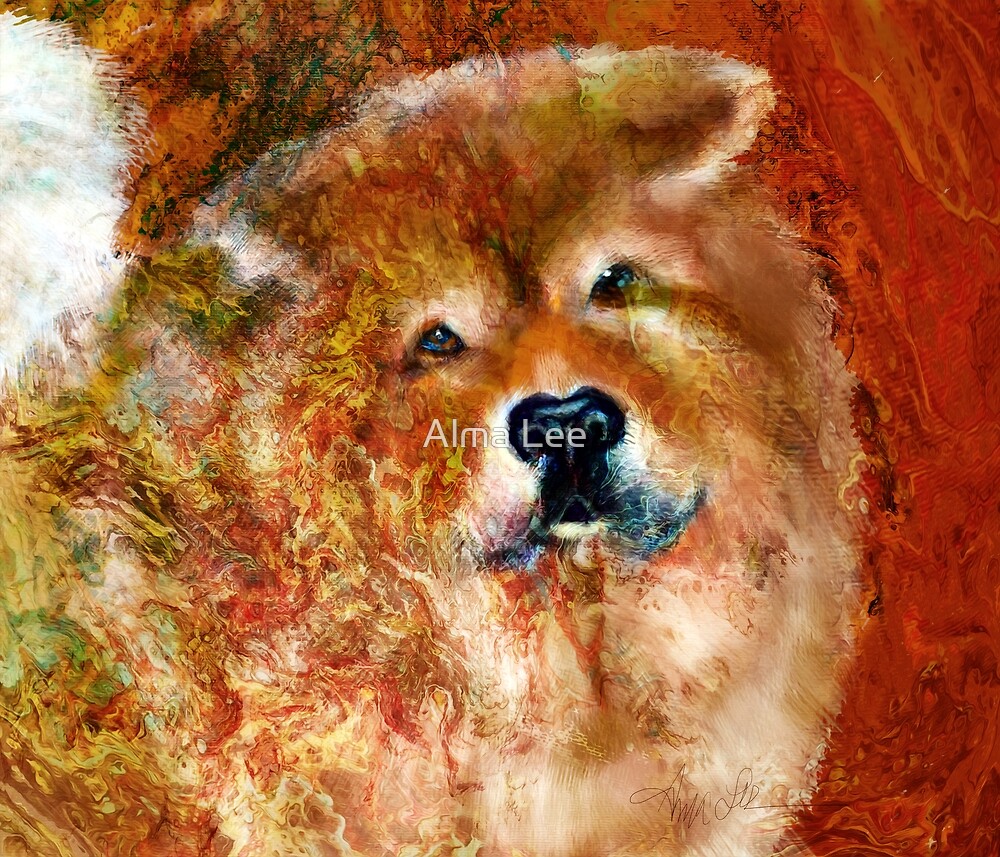 "Jollymon: aka More love than Fluff" by Alma Lee | Redbubble