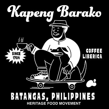 "BATANGAS COFFEE PHILIPPINES SHIRT BACK PRINT WHITE" Sticker for Sale ...
