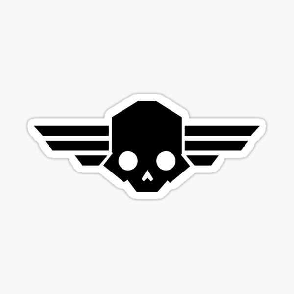 "Helldiver Logo White" Sticker for Sale by D D | Redbubble