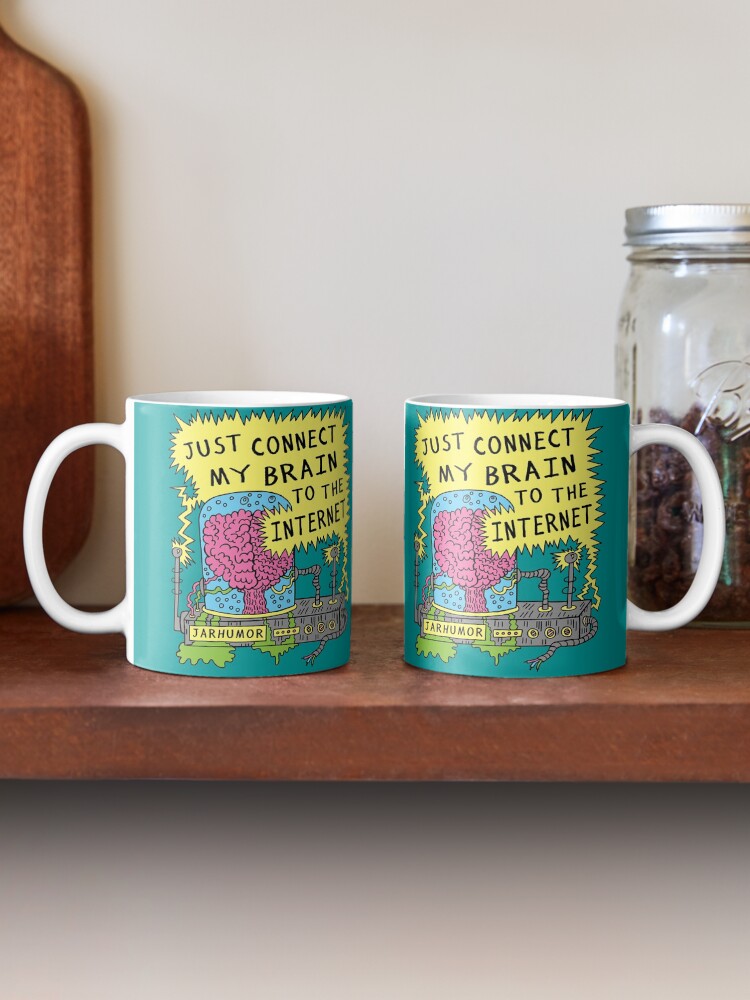 "Internet Brain" Coffee Mug for Sale by jarhumor | Redbubble