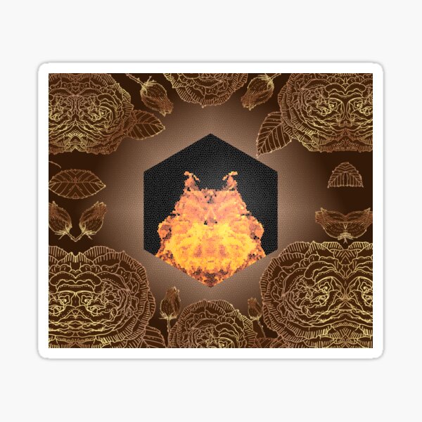 "Fire hexagon abstract - Fire sign - The Five Elements Abstract Symbol ...