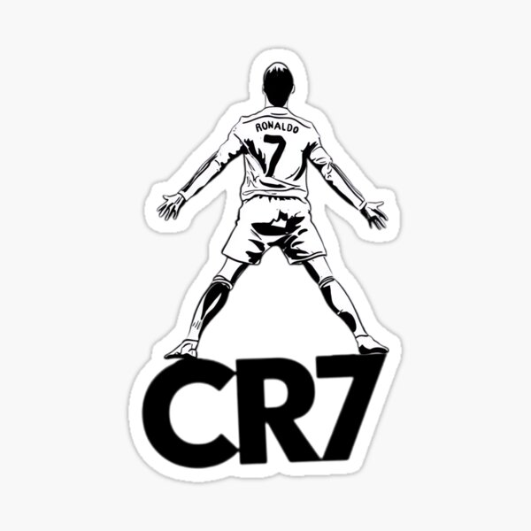 "CR7, Cristiano Ronaldo" Sticker by Juicingmania | Redbubble