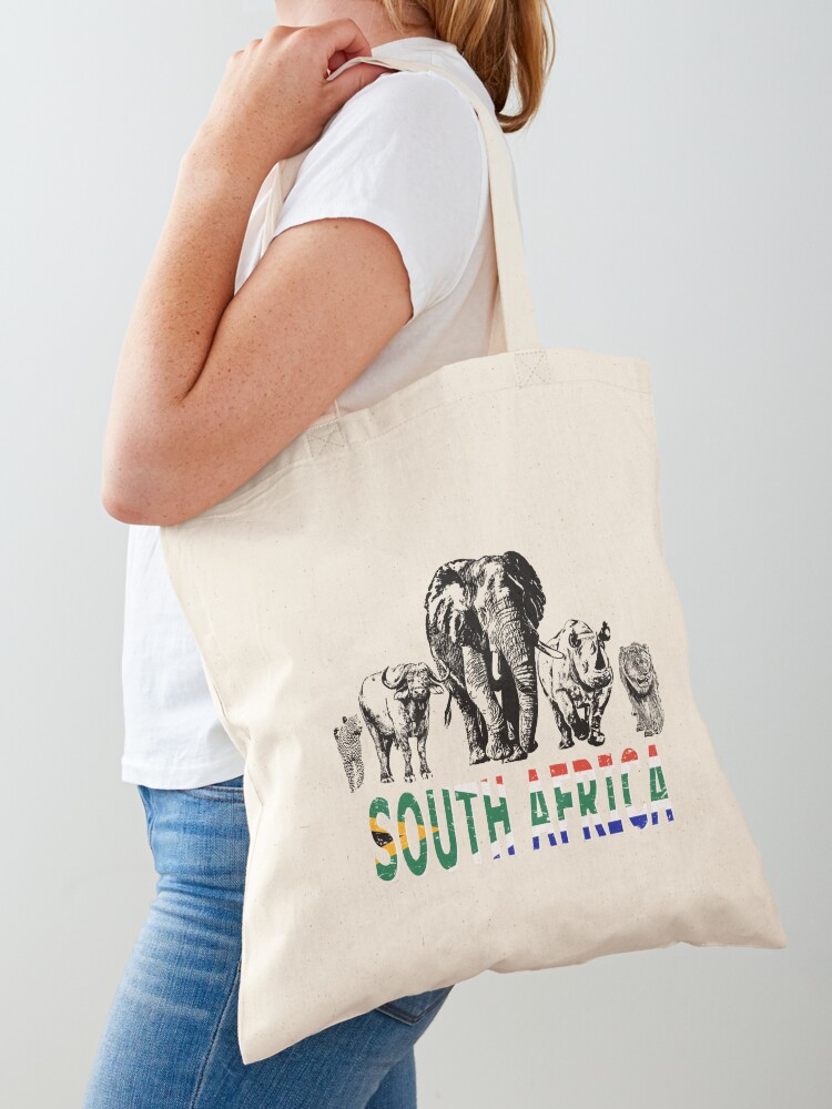 "Africa's Big Five for South Africa Fans" Tote Bag for Sale by Scotch ...