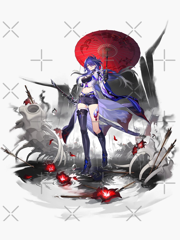 "Acheron | Honkai: Star Rail" Sticker for Sale by Verthalies | Redbubble
