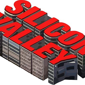 "Silicon Valley Skyline" Sticker for Sale by Shayli Kipnis | Redbubble