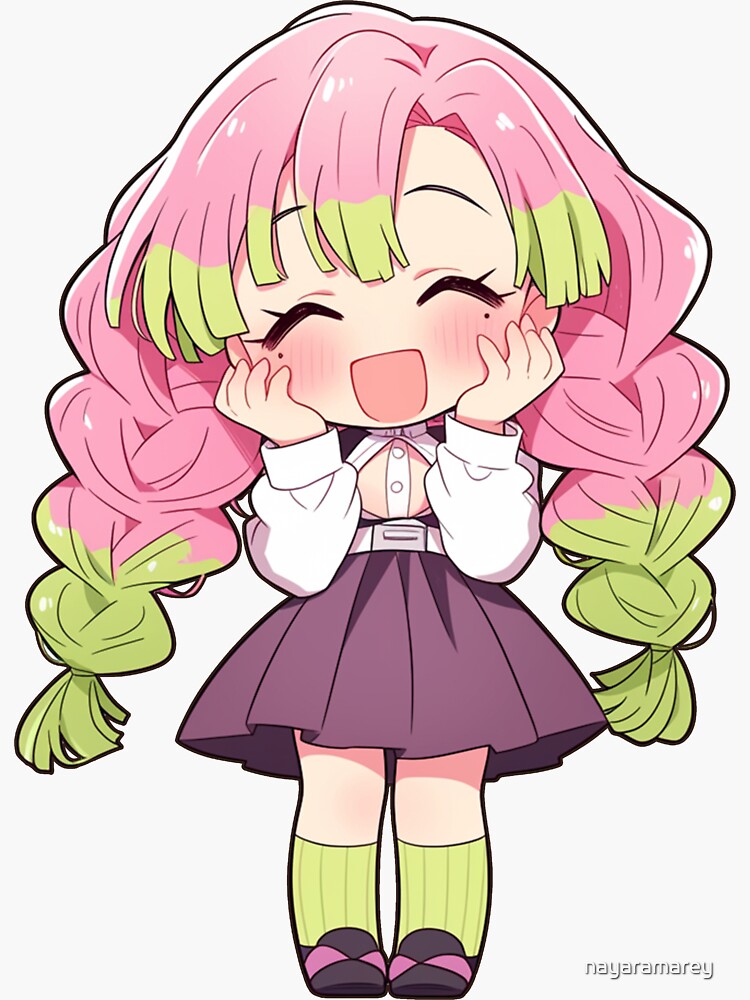 "Mitsuri Kanroji" Sticker by nayaramarey | Redbubble