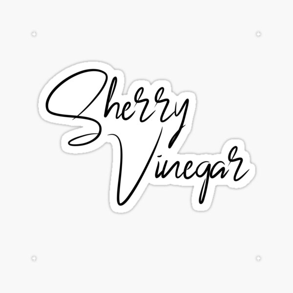 "Sherry vinegar" Sticker by lili-labels | Redbubble