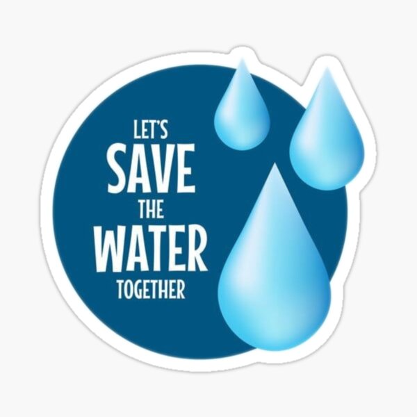 "water conservation" Sticker for Sale by DIB SHOP | Redbubble