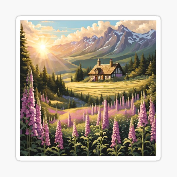 "Pink Snapdragons" Sticker for Sale by VeiledVision | Redbubble