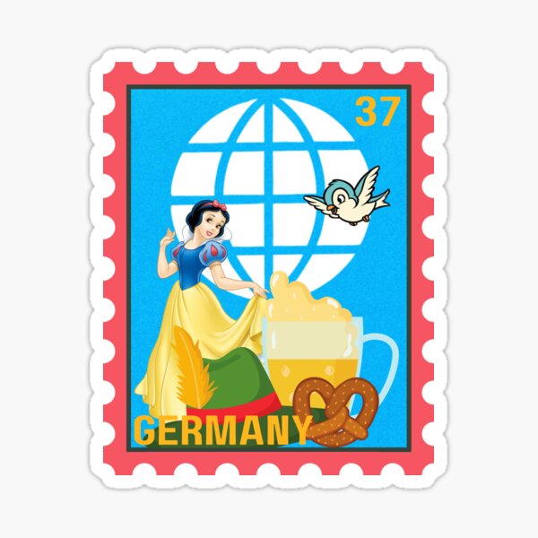 "World Showcase Passport Stamp: Germany (Epcot inspired)" Sticker for ...