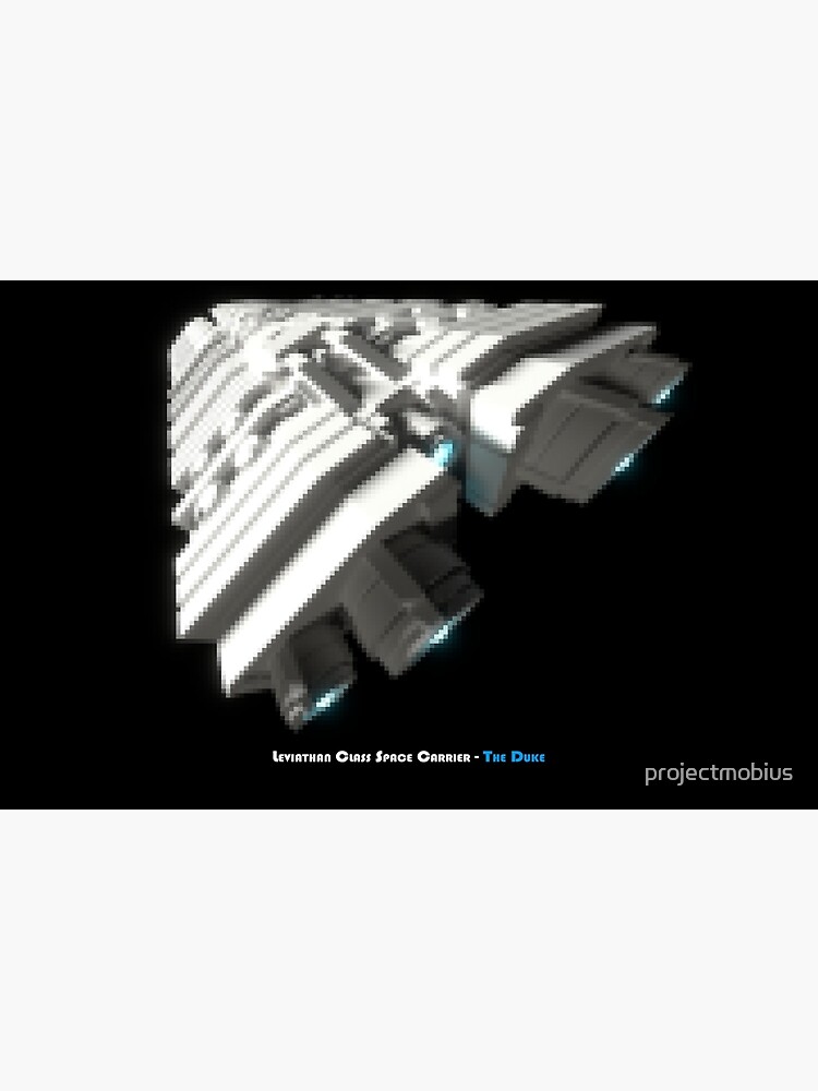 8 Bit Pixel Spaceship Leviathan Class Space Carrier - The Duke Premium ...