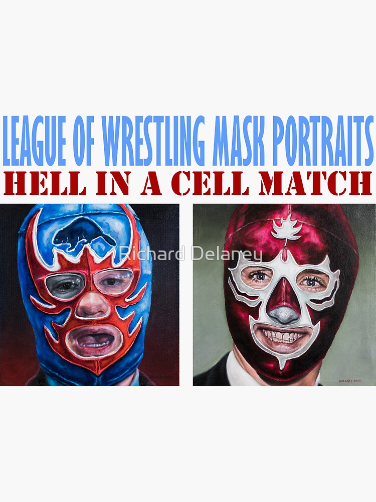 "Hell in a Cell Match" Sticker for Sale by Richard Delaney | Redbubble