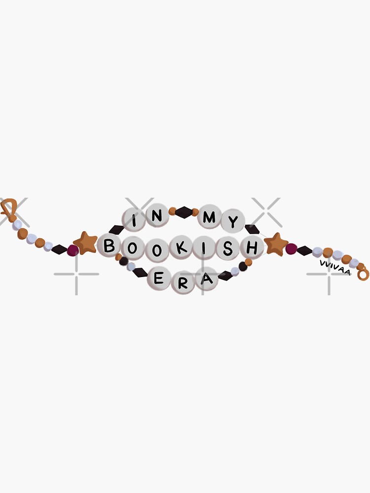 "In My Bookish Era Friendship Bracelet" Sticker for Sale by vvivaa ...