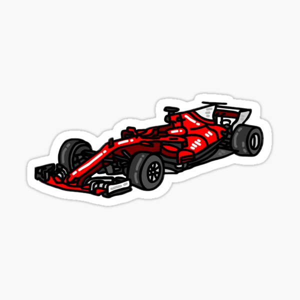 "F1 Scuderia Ferrari Car" Sticker for Sale by mimomihom | Redbubble