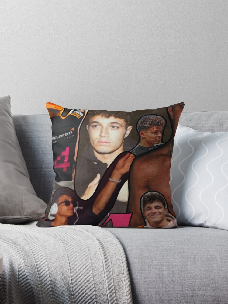 "Lando Norris Collage" Pillow for Sale by formu-ale1 | Redbubble