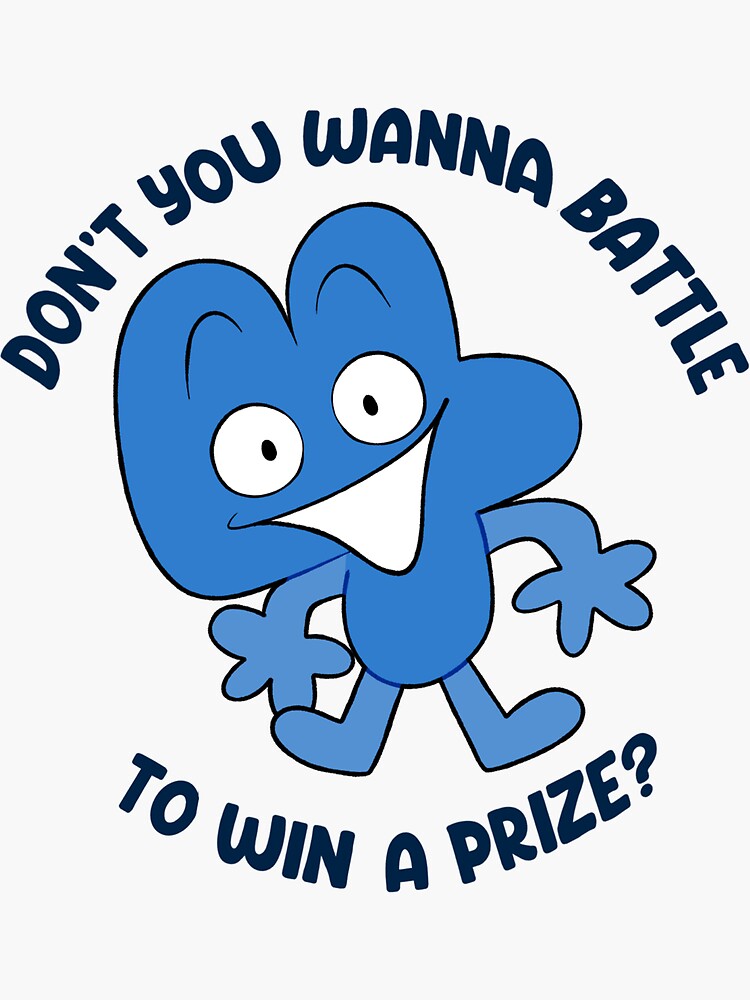"BFDI Four Catchphrase" Sticker for Sale by Verastophilis | Redbubble
