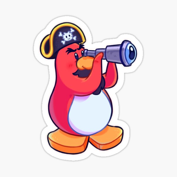 "Captain Rockhopper | Club Penguin" Sticker by Akiccoon | Redbubble