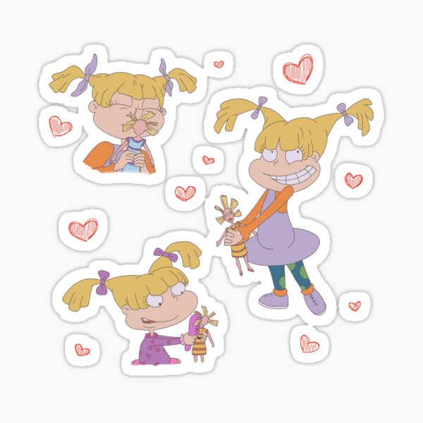 "Rugrats Angelica and Cynthia" Sticker for Sale by Blossomlilmoon ...