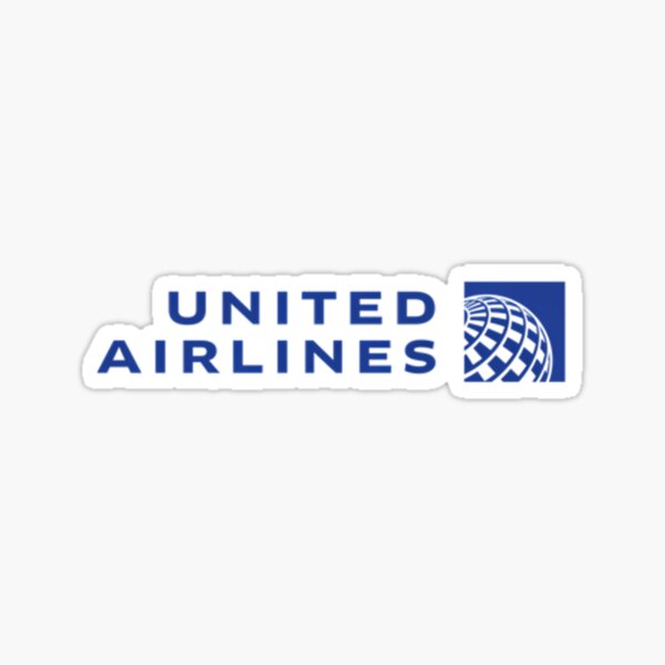 "United Airlines Logo" Sticker for Sale by Willietox | Redbubble