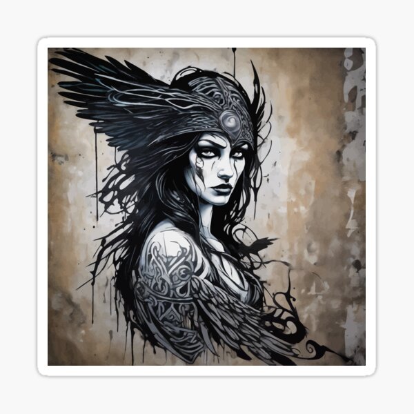 "Fierce Morrigan" Sticker for Sale by themorrigan1 | Redbubble