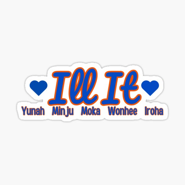 "illit I'll-It Kpop Hybe Girl Group logo" Sticker for Sale by wujulike ...