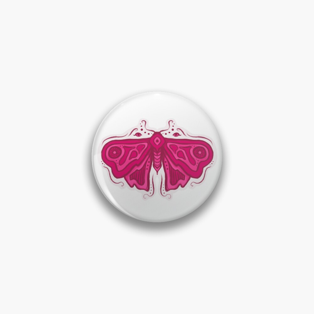 "Pink Moth" Sticker for Sale by envyis-green | Redbubble