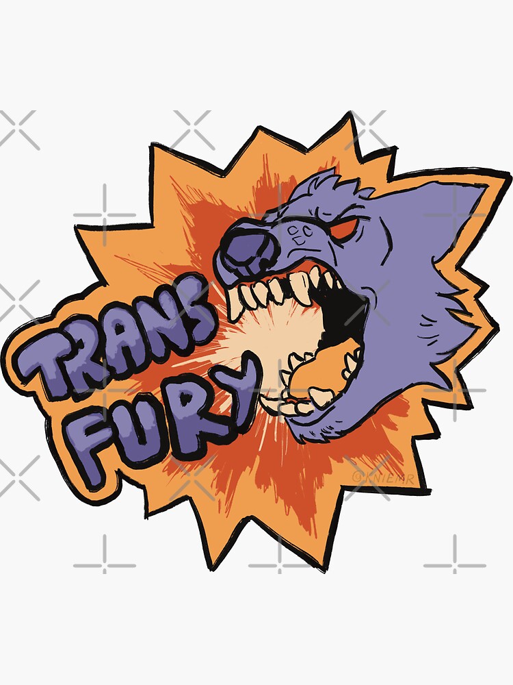 "Trans Fury Angry - Protect Trans and Queer Kids" Sticker for Sale by ...