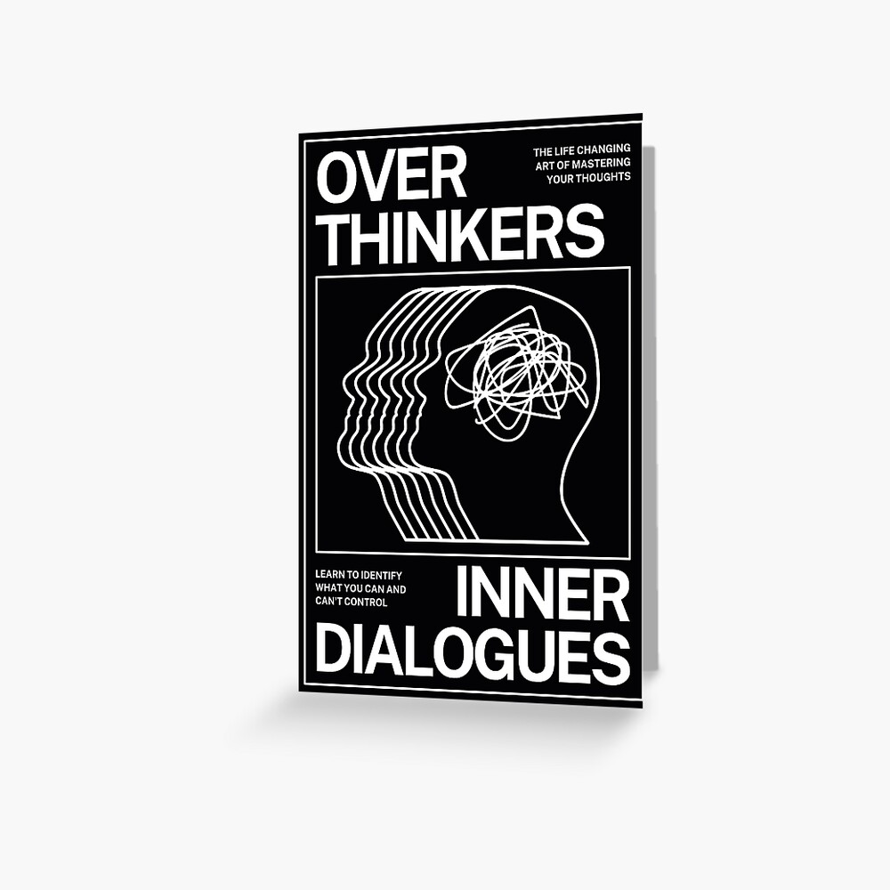 "Overthinkers | Psychedelic poster | Trippy wall art | Black Posters ...