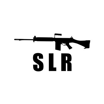 "SLR Self Loading Rifle" Sticker for Sale by Chris Wilkinson | Redbubble