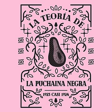 Pegatina con la obra «La teoria de la Puchaina Negra» de bresquilla ...