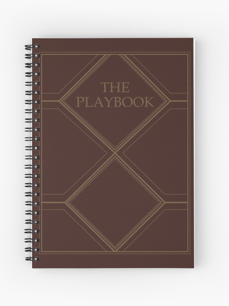 "The Playbook" Spiral Notebook for Sale by SilverettaArt | Redbubble