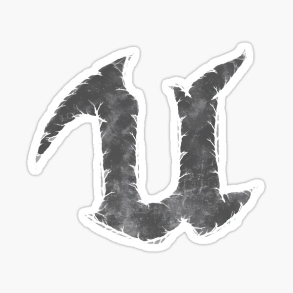 "Unreal Engine 5 Black Metal Logo " Sticker for Sale by Adrianaye ...