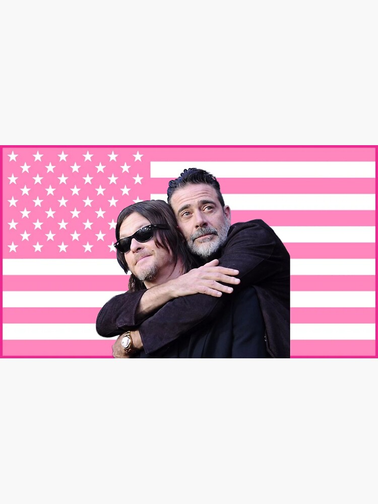 "Norman reedus and Jeffery dean Morgan the walking dead USA flag ...