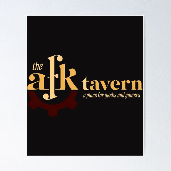 " Afk Tavern Basic Logo" Poster for Sale by JAMEGA3 | Redbubble