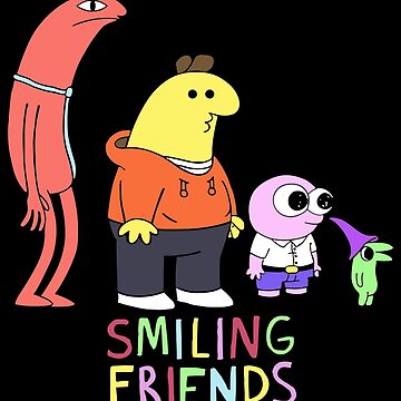 "Smiling Friends Cartoon" Sticker for Sale by dulcefrishman | Redbubble