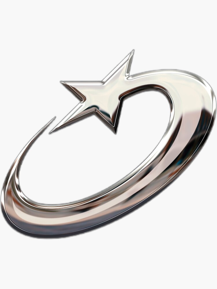 "silver chrome comet" Sticker for Sale by lunatiris | Redbubble