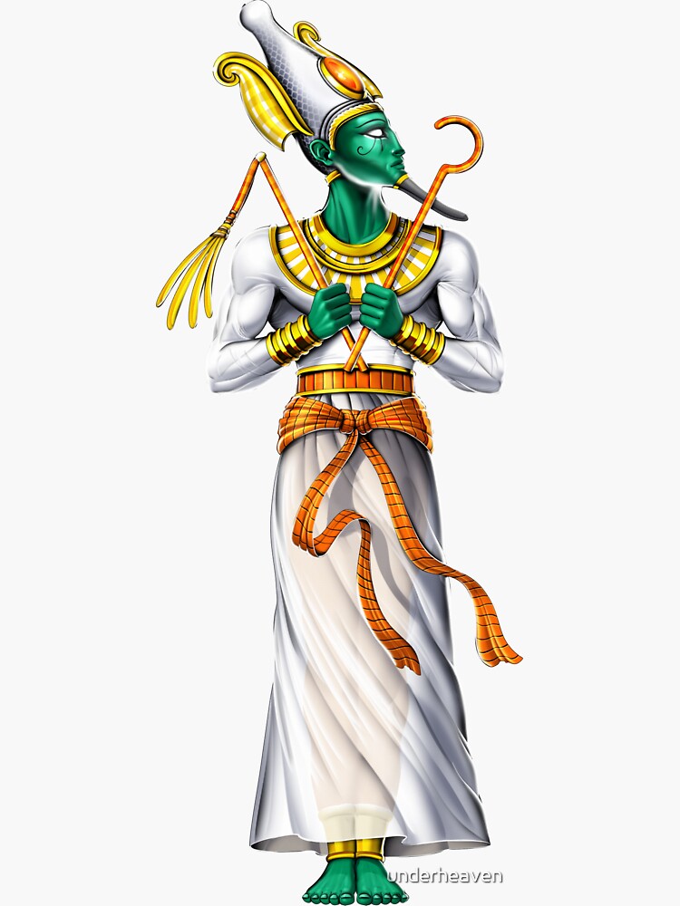 "Egyptian God Osiris" Sticker for Sale by underheaven | Redbubble