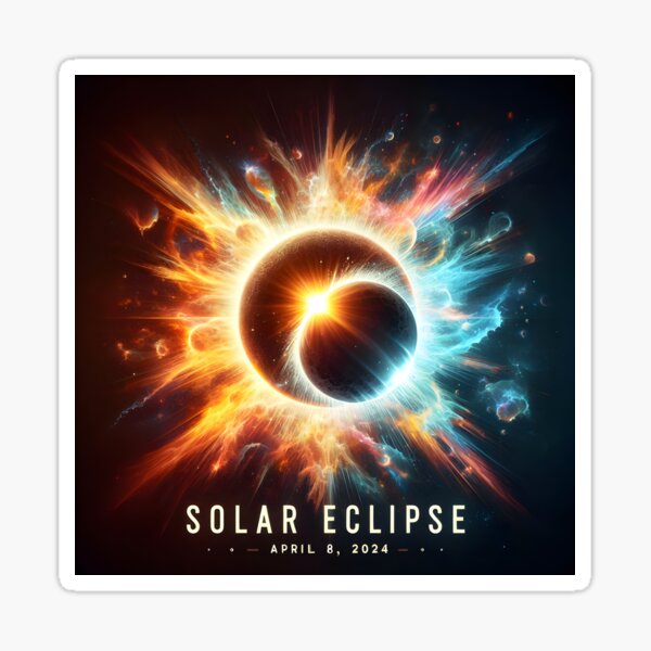 "Solar Eclipse" Sticker for Sale by Abdu Innovations | Redbubble