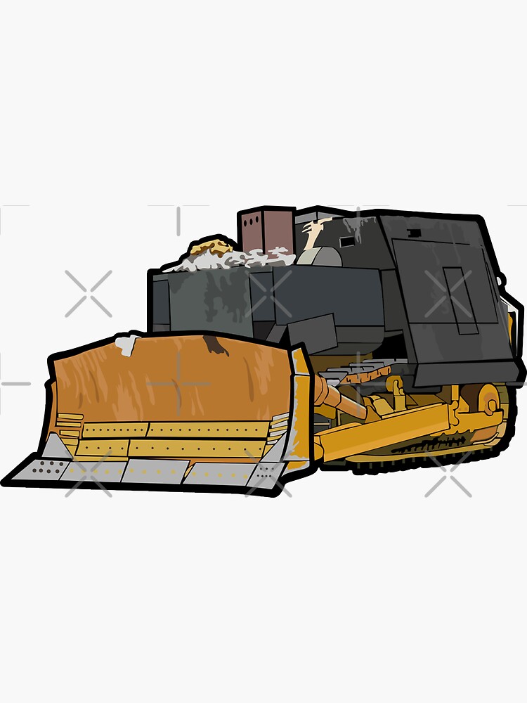"Killdozer" Sticker for Sale by muskitt | Redbubble