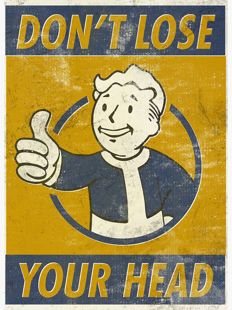 "DON'T LOSE YOUR HEAD Motivational Poster" Art Board Print for Sale by arcanafoundry | Redbubble